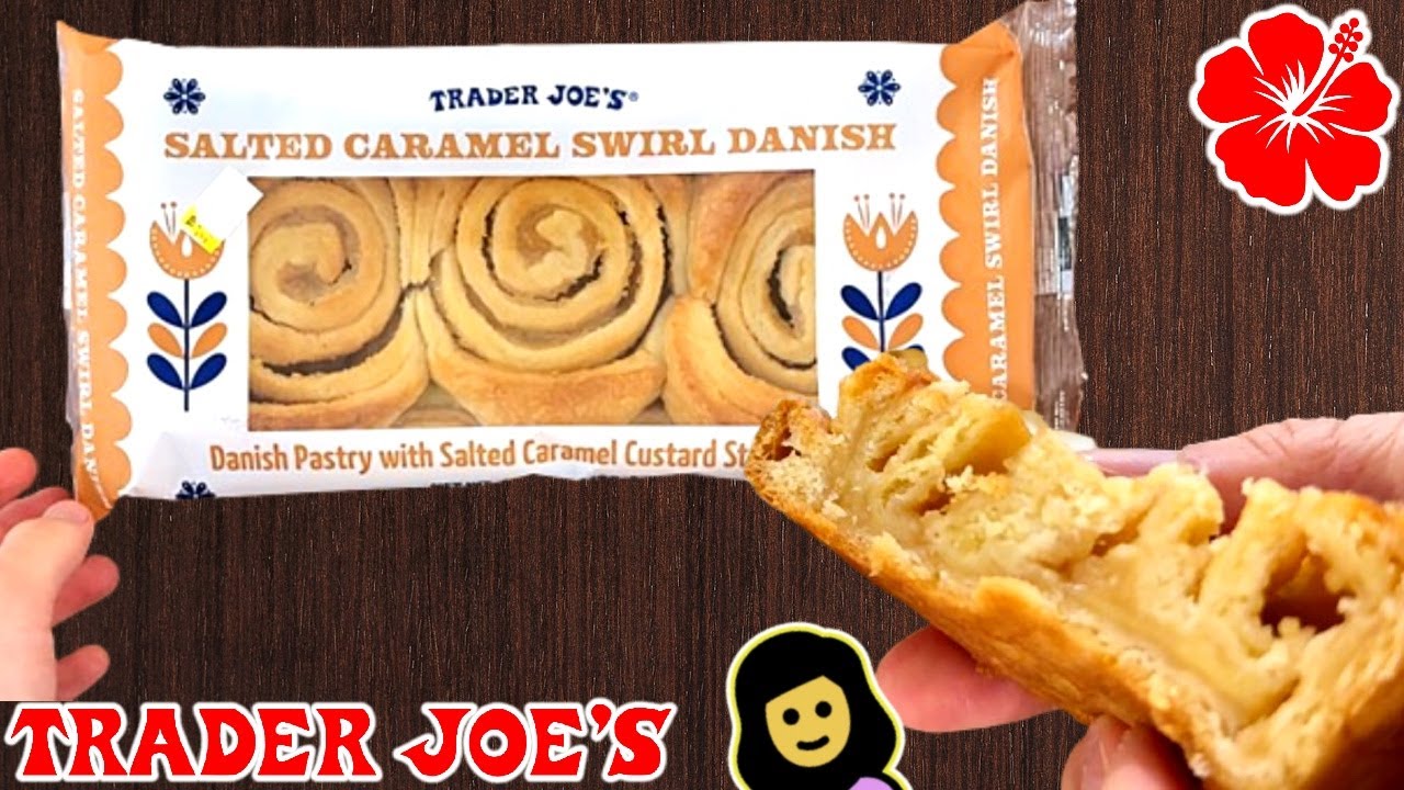 🇩🇰 Salted Caramel Swirl Danish - Trader Joe’s Product Review - YouTube