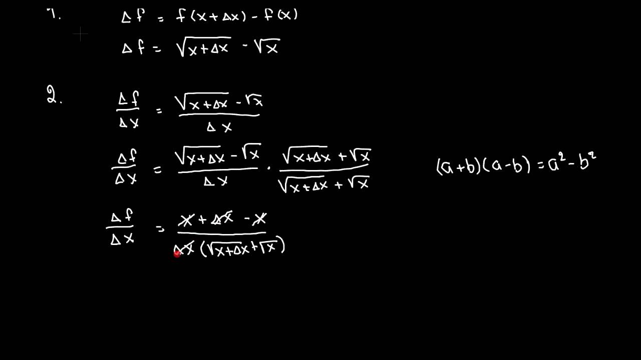 Differentiation af kvadratrod x - YouTube