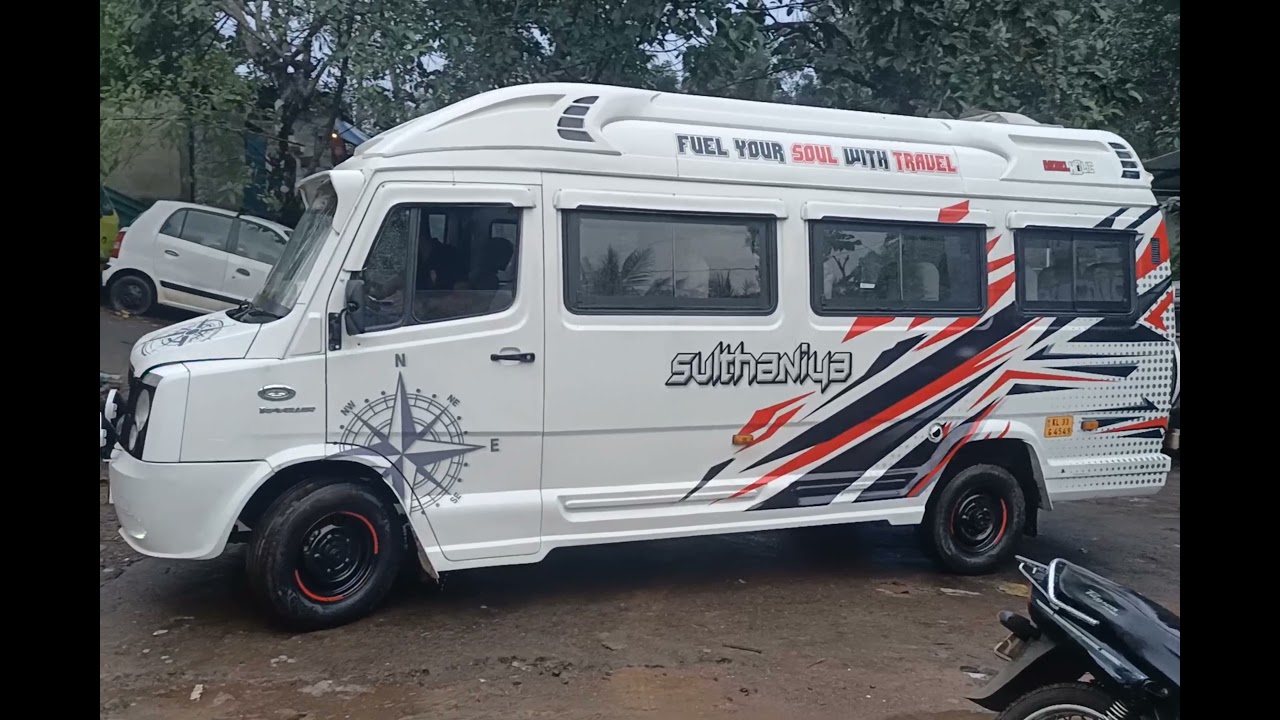 tempo Traveller graphics work vinayal - YouTube
