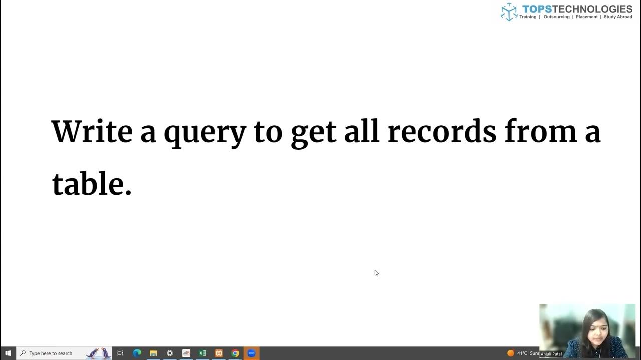 3 Fetch all records from the table - YouTube