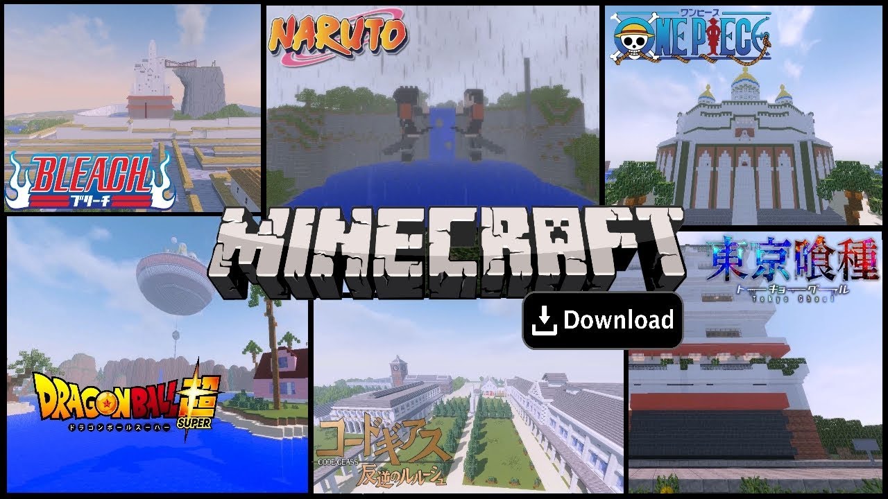 Minecraft "Anime Worlds" Download For Console/ PC - YouTube