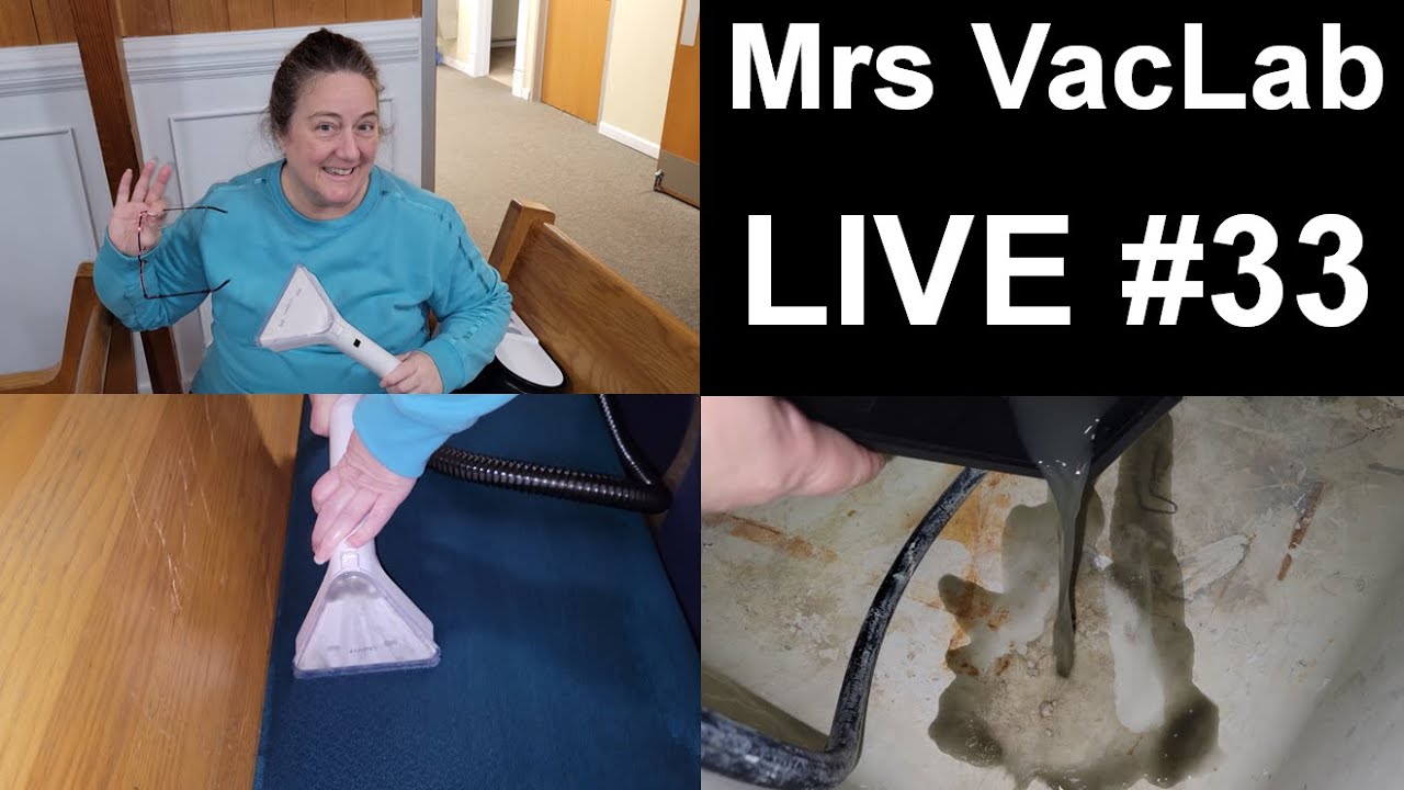 Mrs VacLab LIVE #33 Extracting Church Pews With The UWANT B300 - YouTube