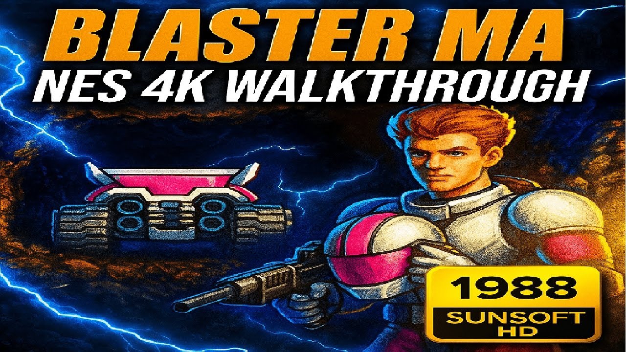 Blaster Master Nintendo (NES) Walkthrough 1988 SUNSOFT 4K Full - GAME HD Authentic Arcade ...