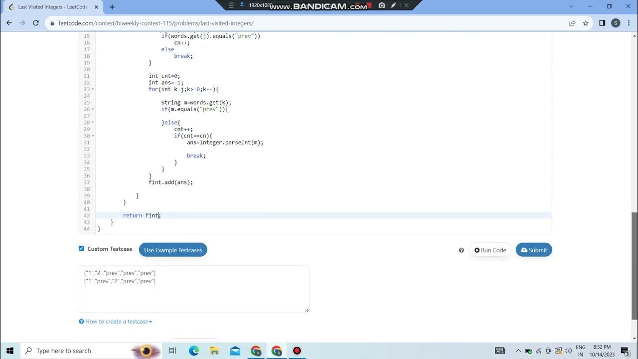 100095 Last Visited Integers Leetcode Biweekly Contest 115 Youtube