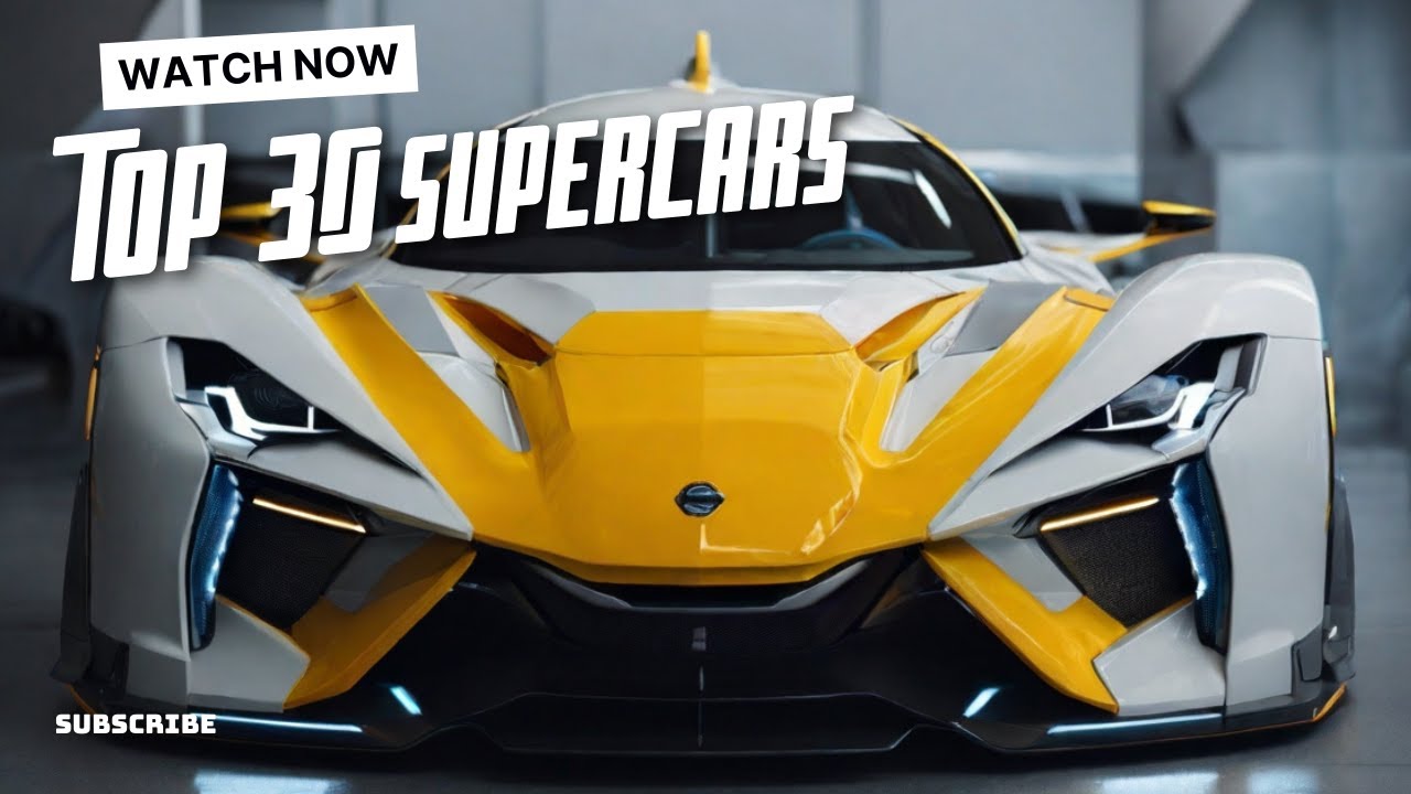 TOP 3D Supercars you never seen before - YouTube