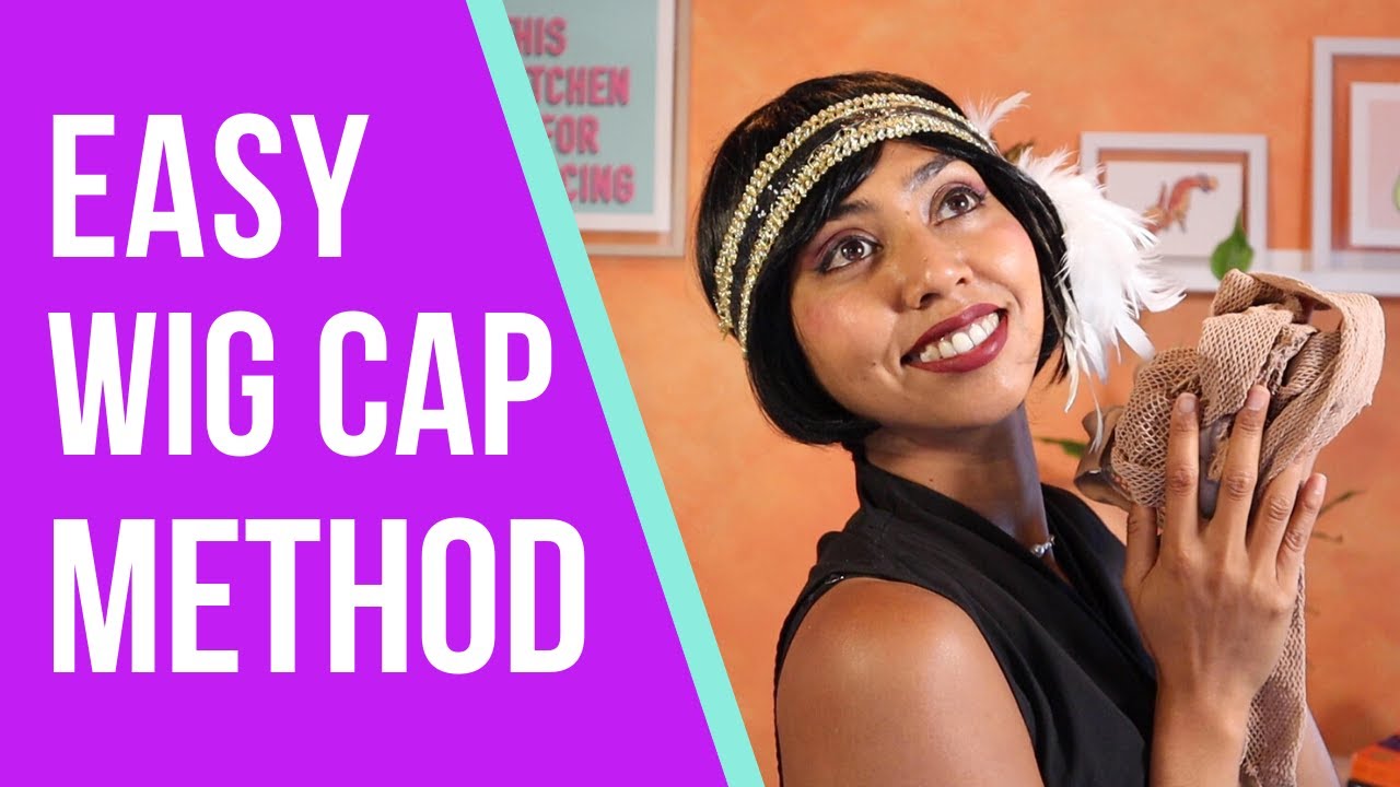 FREE & QUICK DIY WIG CAP for DANCERS Using Fishnets | How to Put on a ...