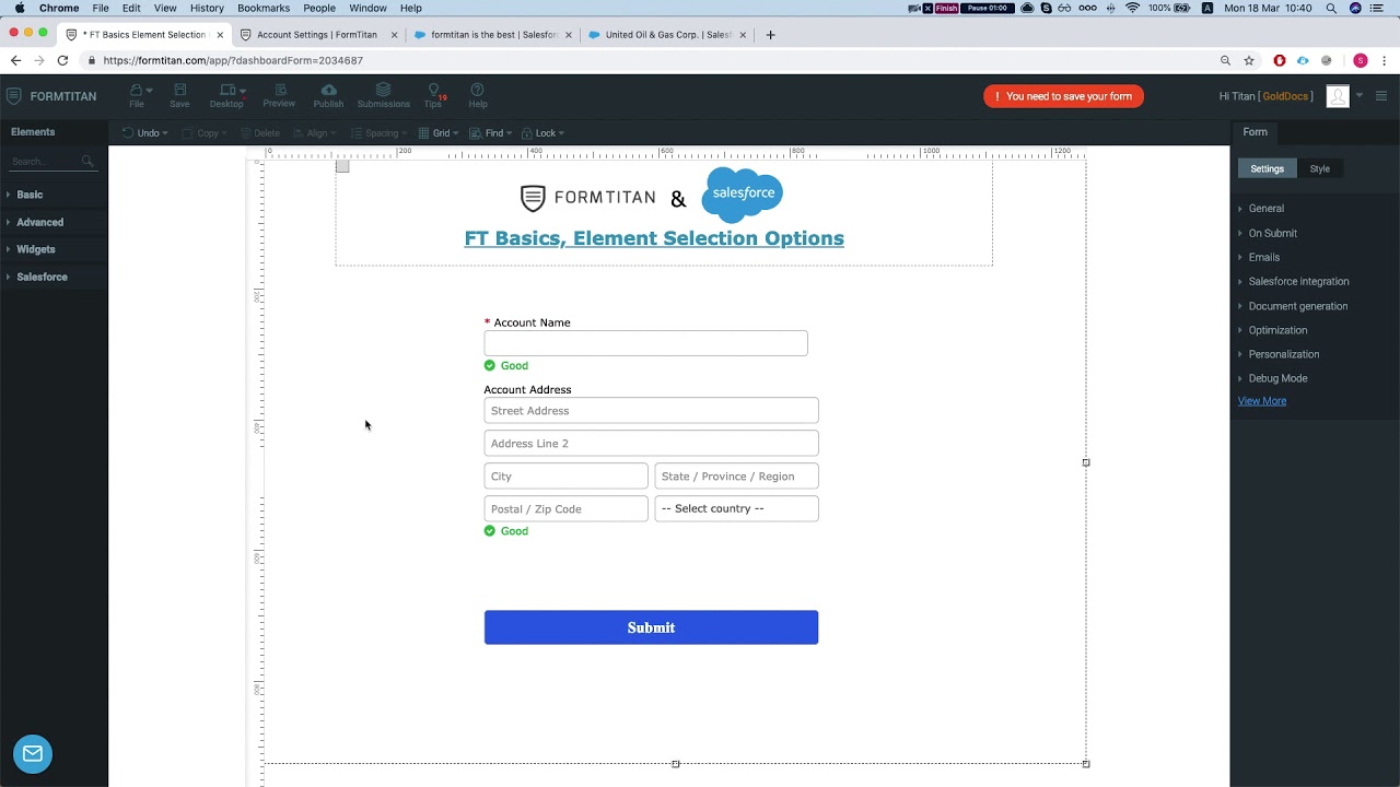 Getting Started: Element selection - YouTube