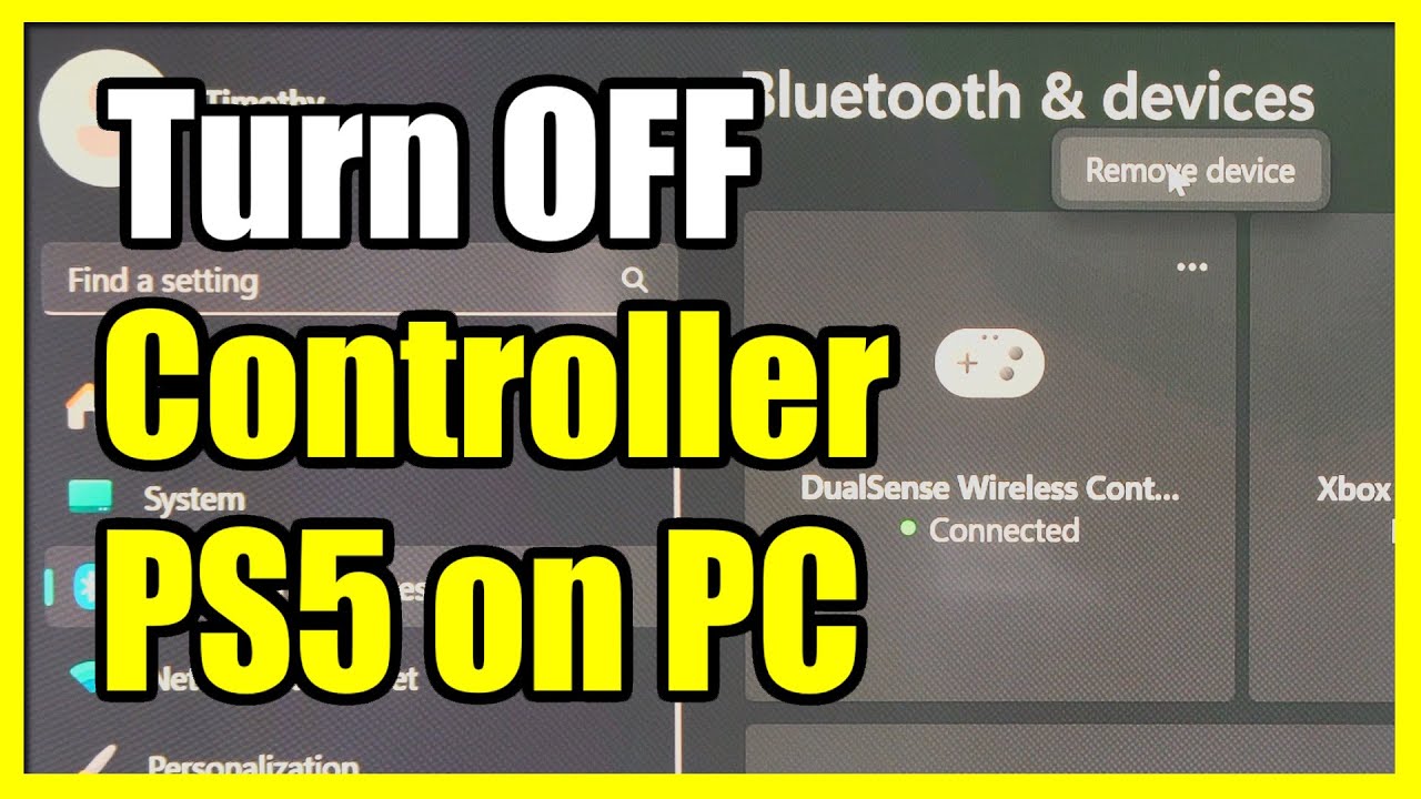 How to Turn off your PS5 Controller Connected to Windows 11 PC ...