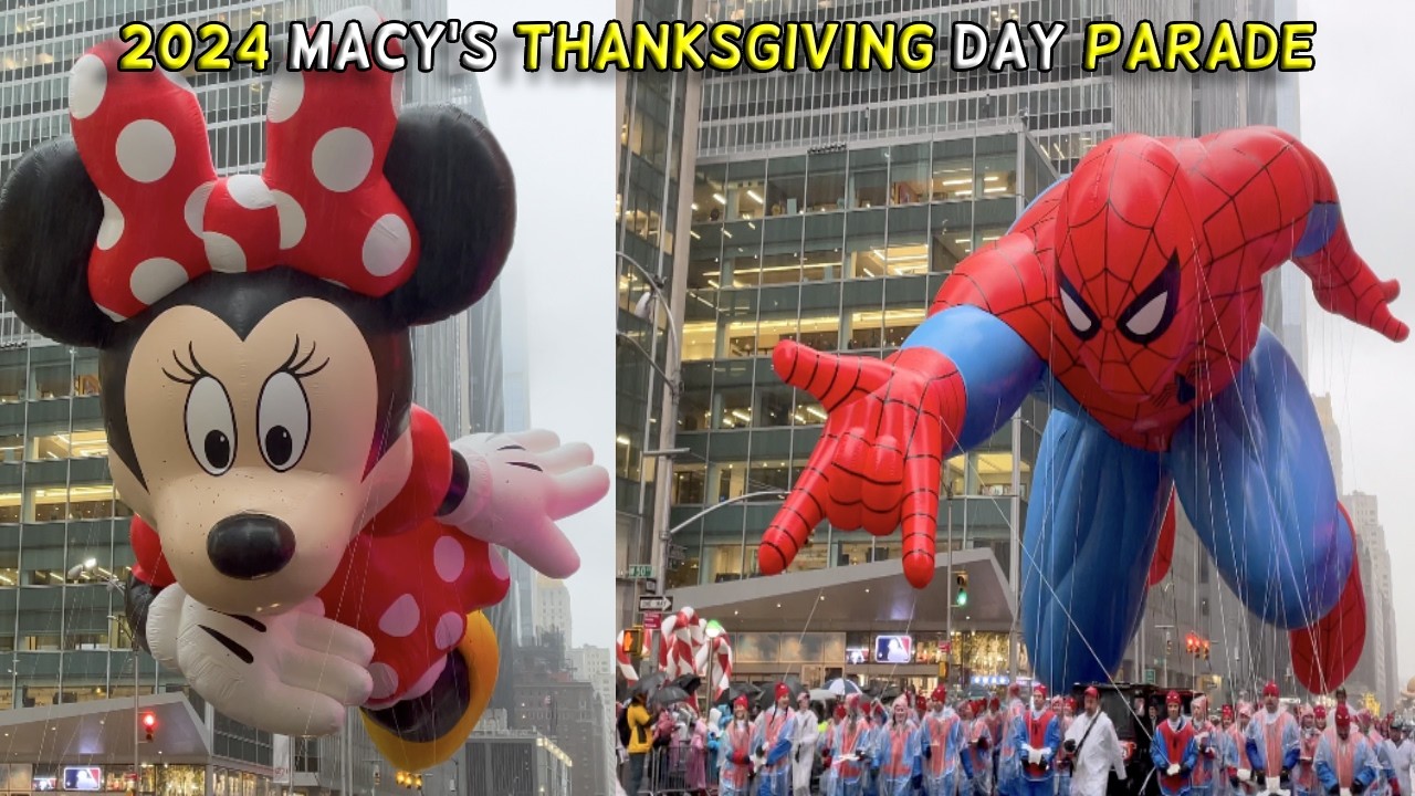 RAINY ⭐️ Macy's 🦃 THANKSGIVING Day Parade 2024 | Full [4K] - YouTube