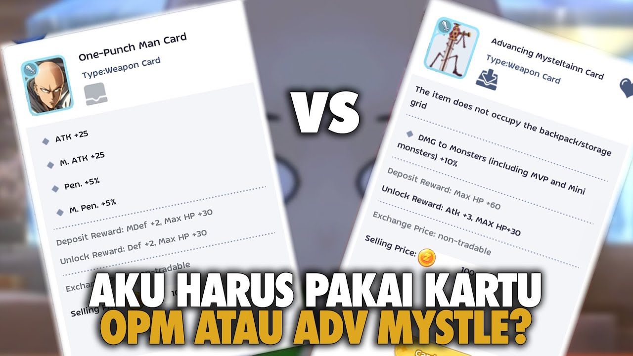 KARTU SAITAMA APA ADVANCING MYSTLETAIN!? ROM CLASSIC ZENY ONLY - YouTube