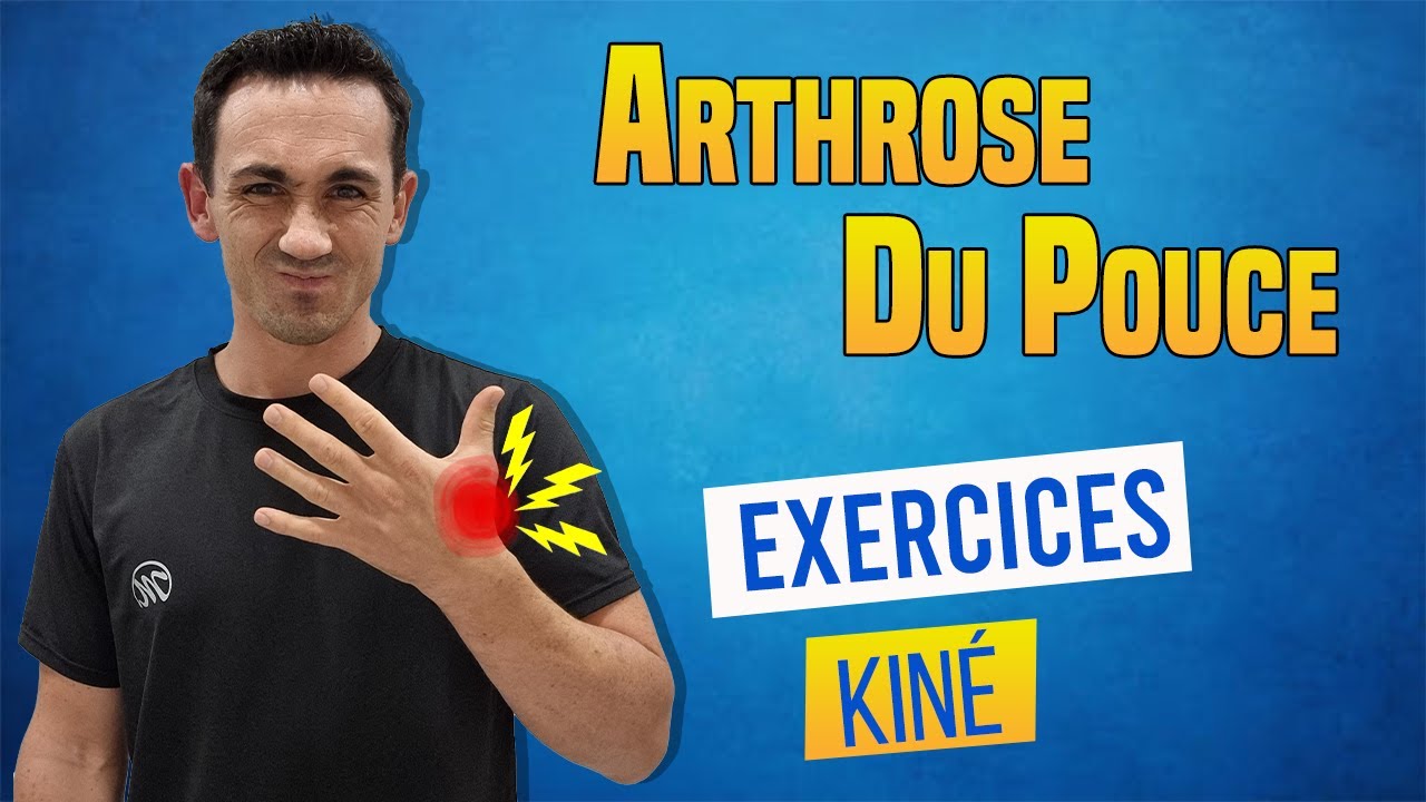 Soulager les douleurs d'arthrose du pouce : Exercices kiné - YouTube