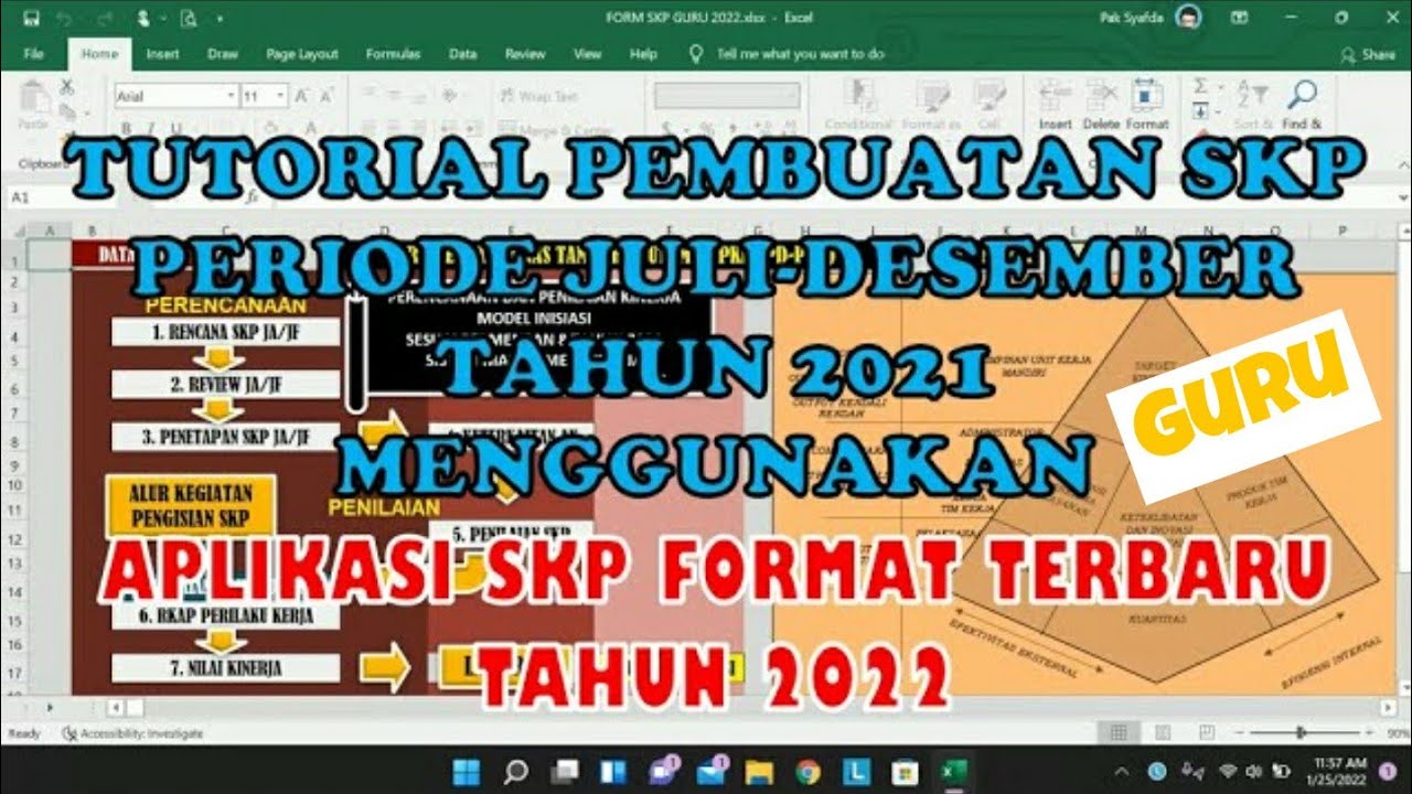 APLIKASI SKP FORMAT TERBARU TAHUN 2022 + TUTORIAL PEMBUATAN SKP GURU PERIODE JULI - DESEMBER ...