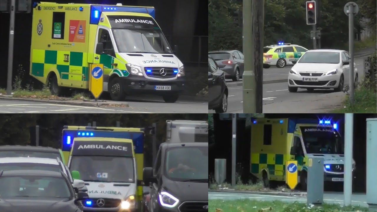 X3 SCAS ambulances responding + SCAS RRV - YouTube