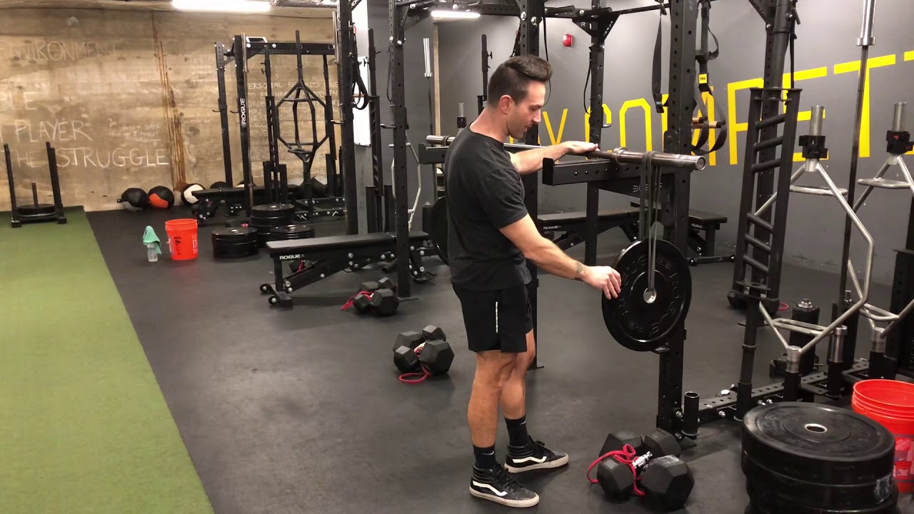 Barbell Shake Weight Overhead Press - YouTube