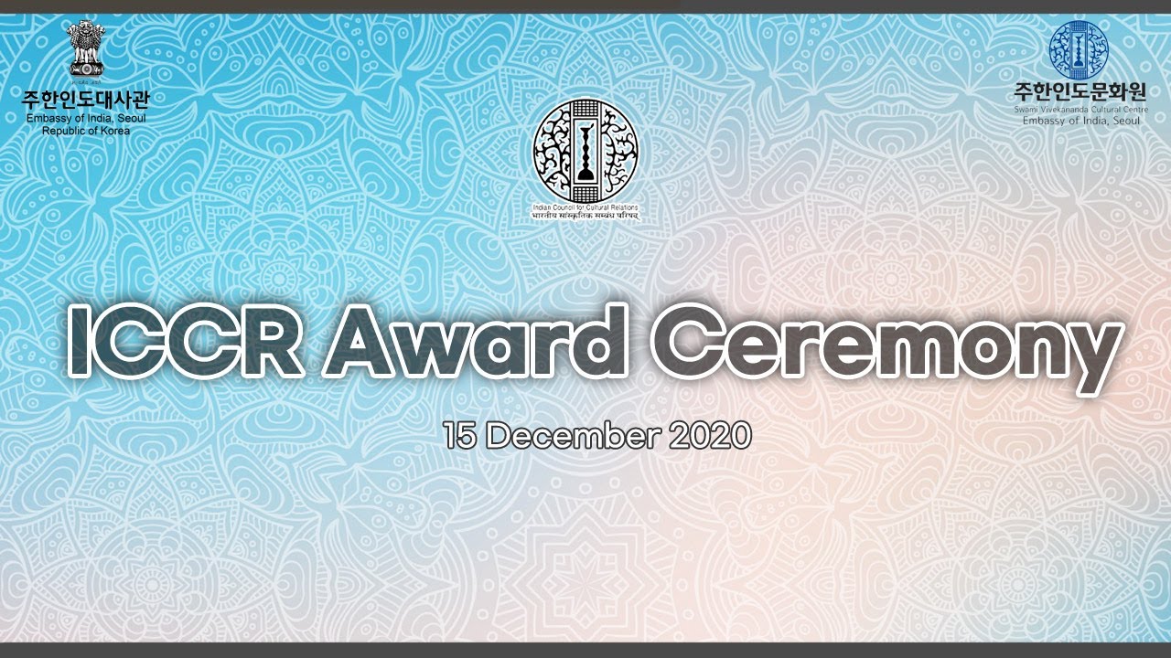 ICCR Award Ceremony - YouTube