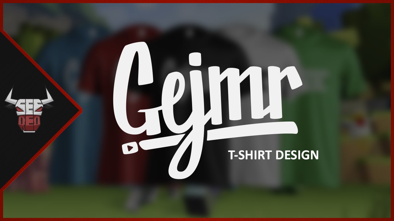 Speed Art | GEJMR Custom Text [T-Shirt Design] - YouTube