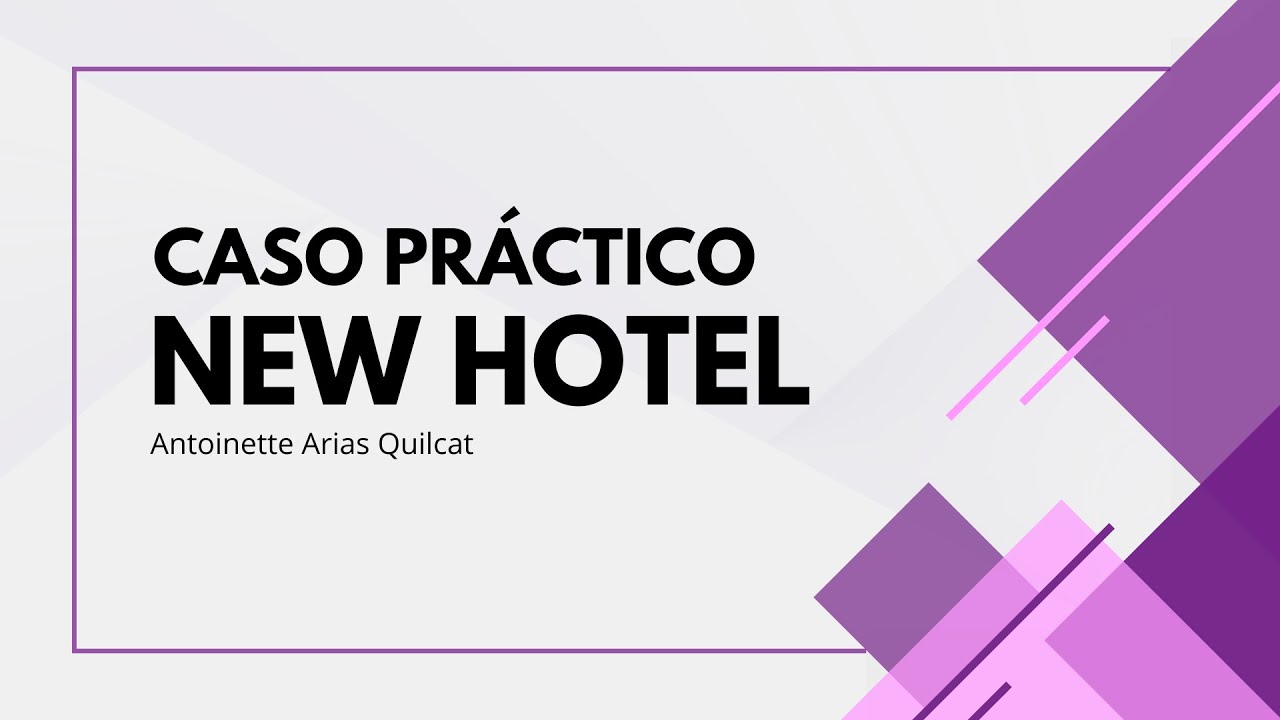 CASO PRÁCTICO: SOFTWARE NEW HOTEL - YouTube