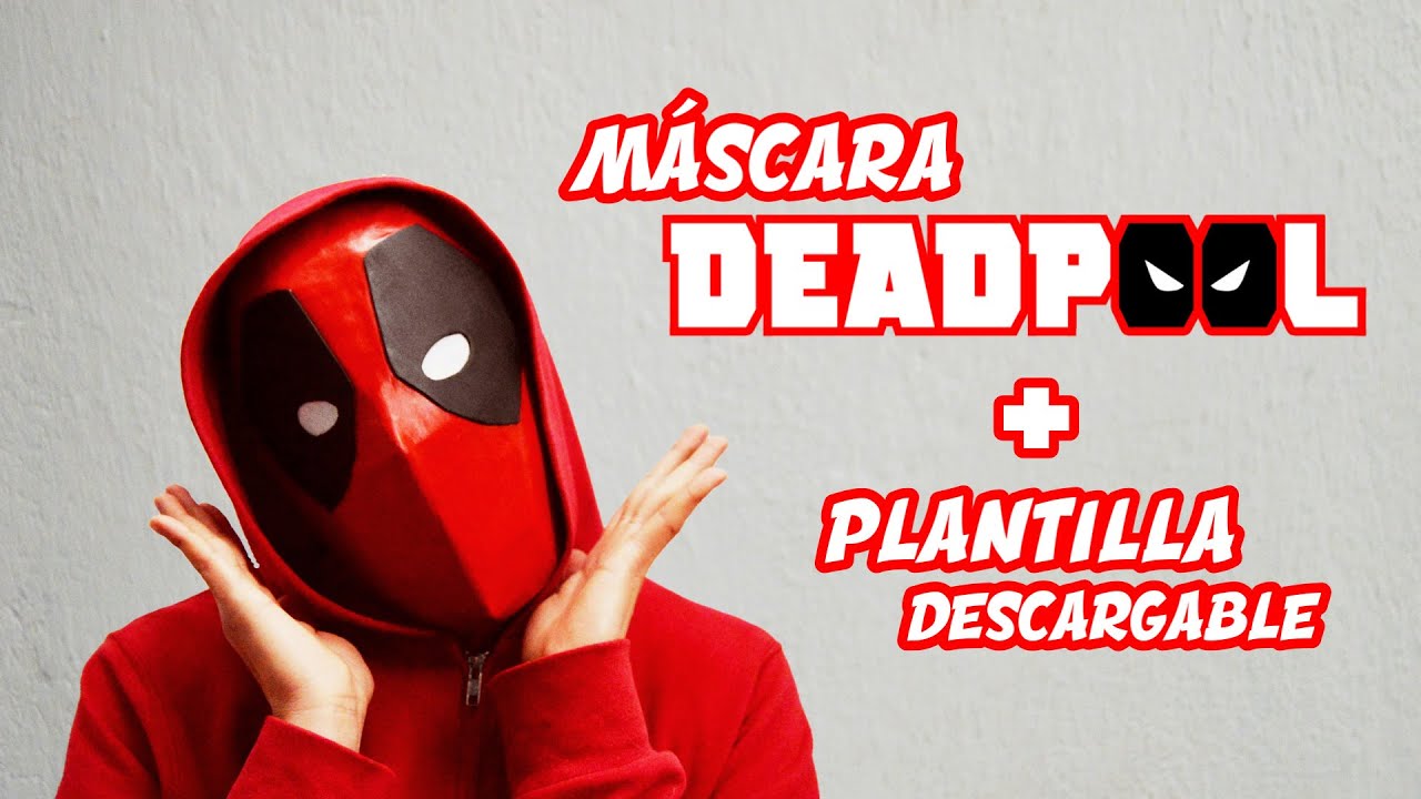 Cómo hacer una máscara de Deadpool con cartón super fácil y rápida de ...