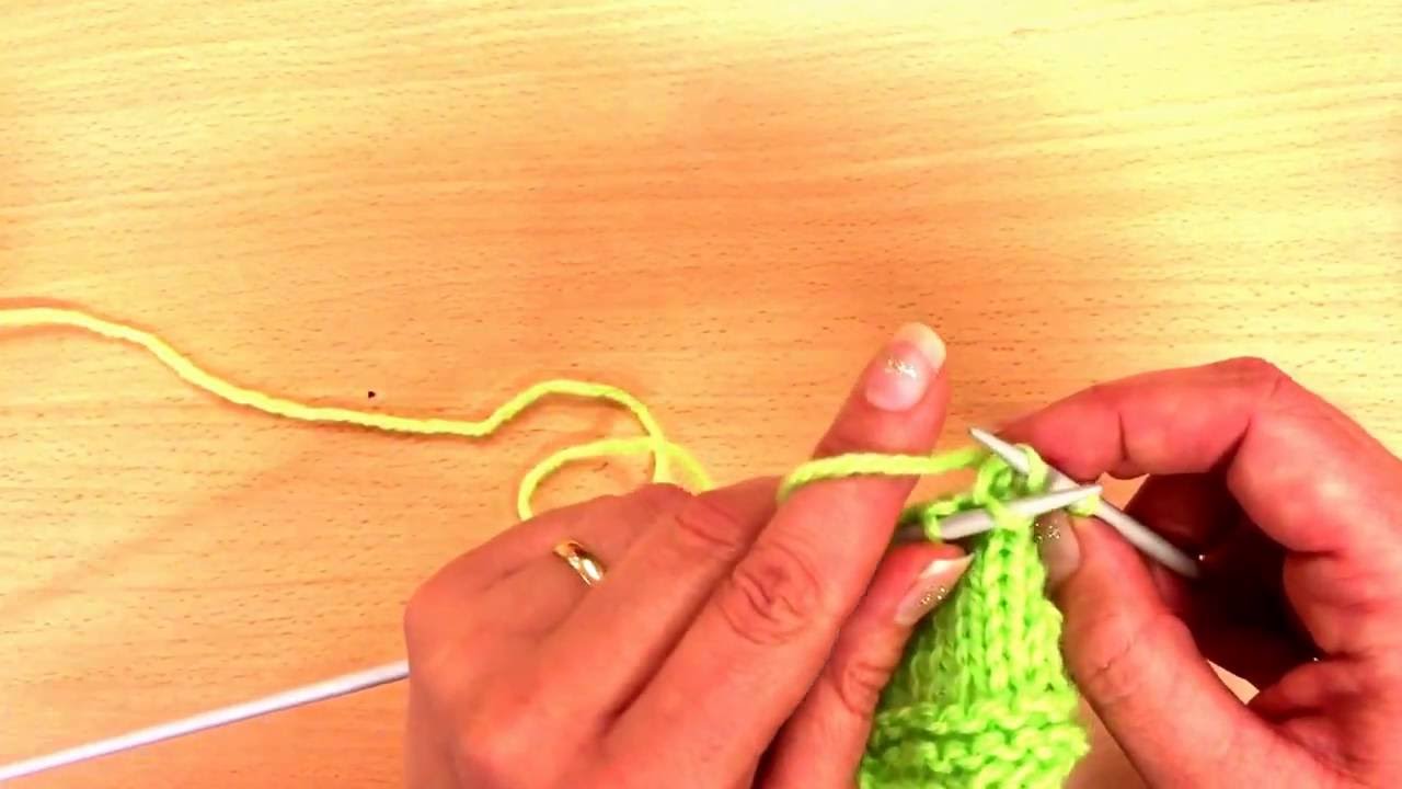 Avmaska stickning. - YouTube