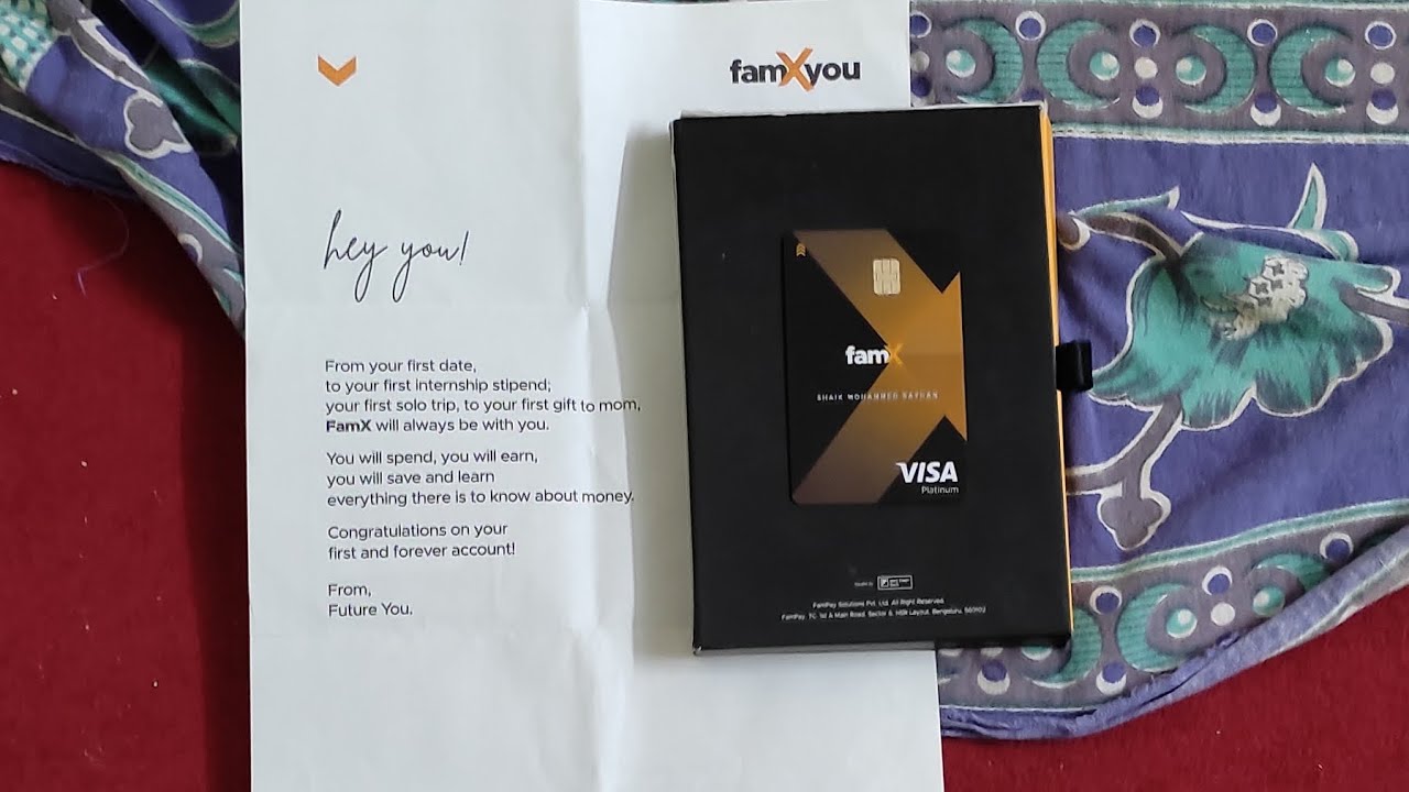 Fam Card X Unboxing New ATM Card 3Rd Premium Packaging Old Box New Card ...