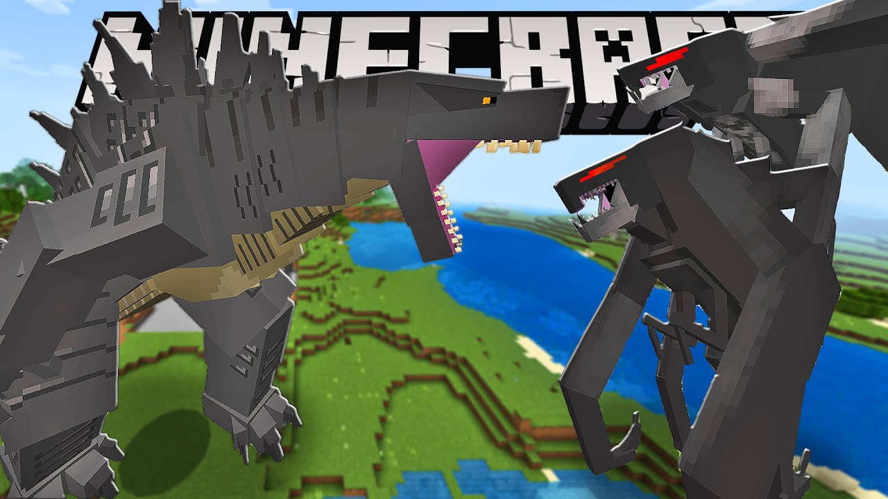 GODZILLA VS MUTOS! MUTO FÊMEA e MACHO CONTRA o GODZILLA no Minecraft ...