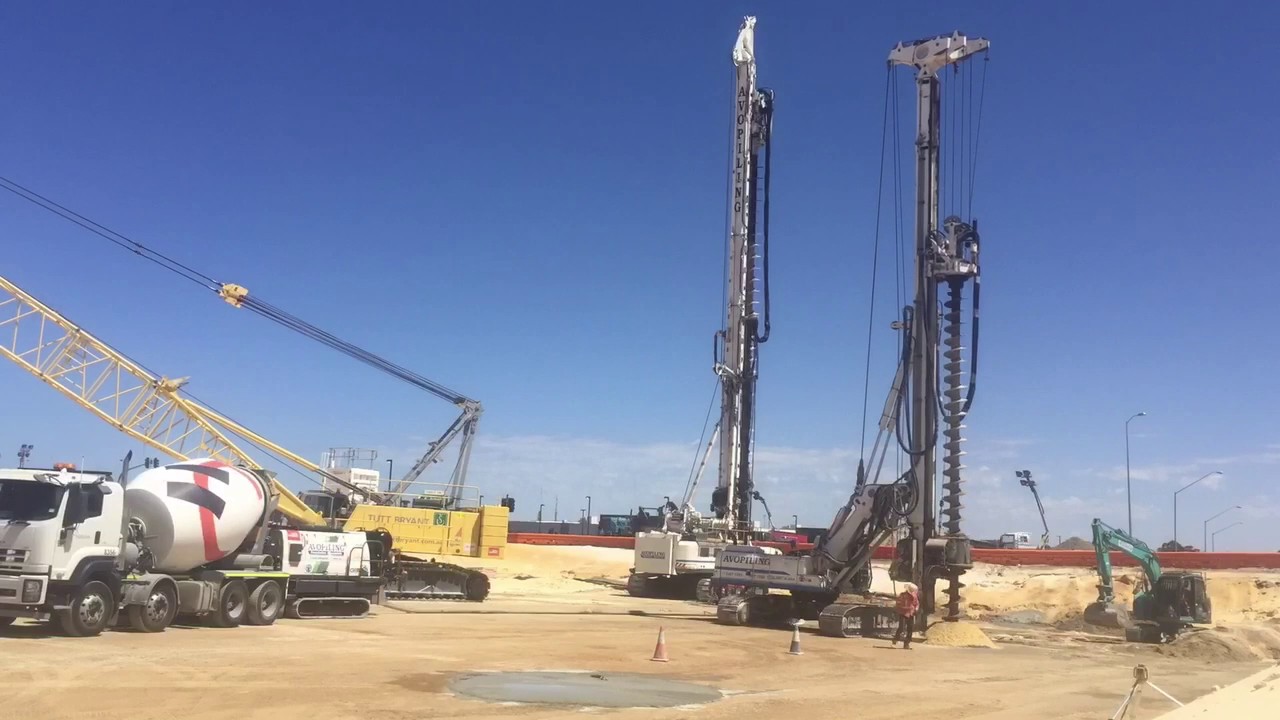 Avopiling WA CFA piling - YouTube