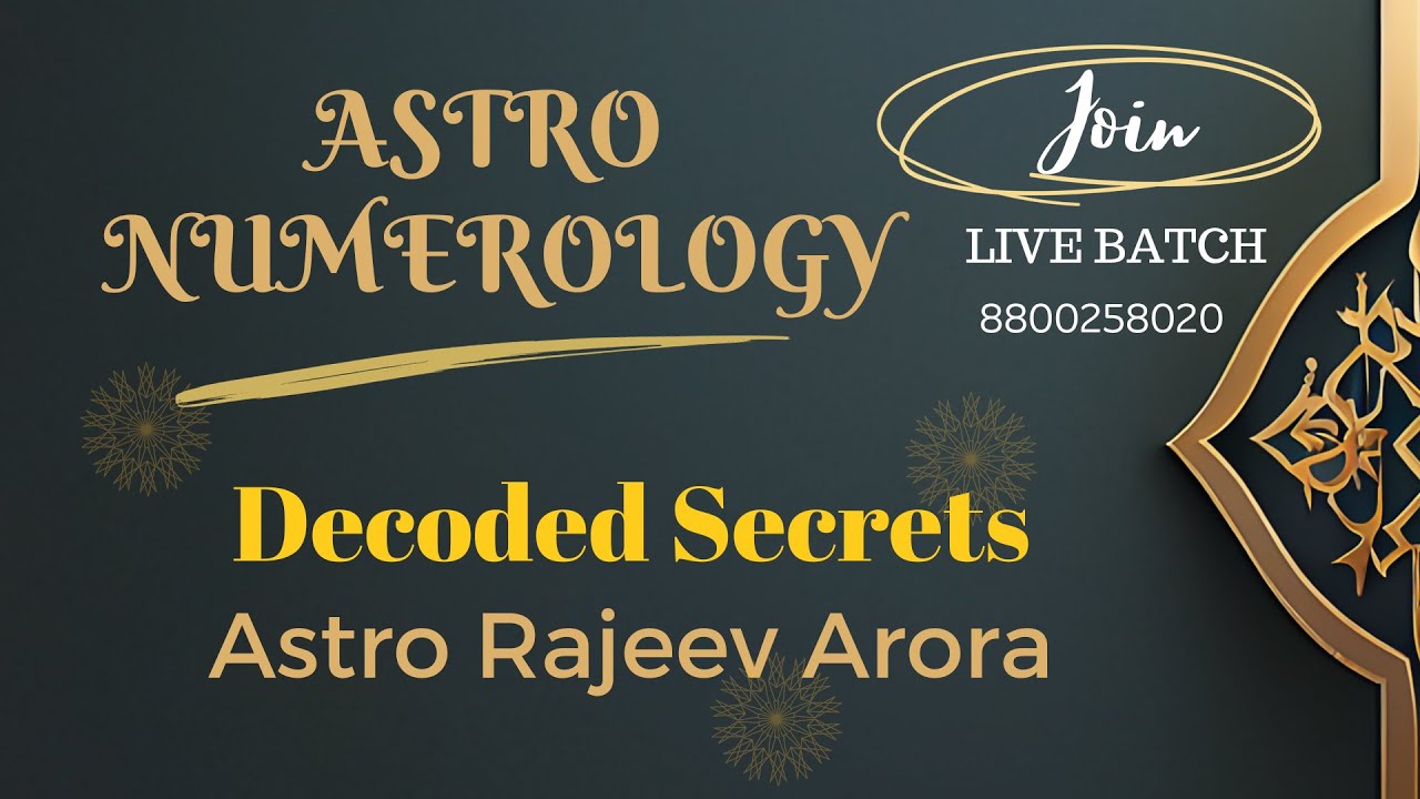 Astro Numerology Join course - Real Numerology Secrets - YouTube