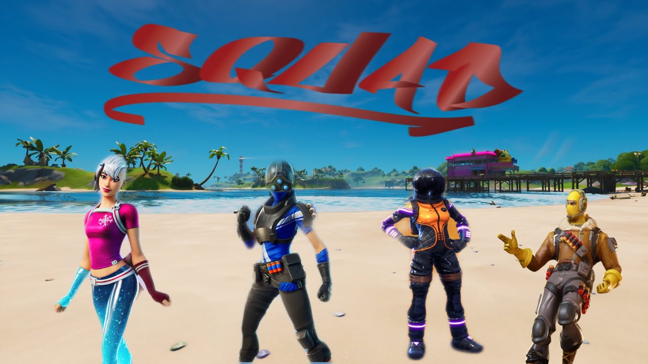 Playing with my very first squad on fortnite again - YouTube