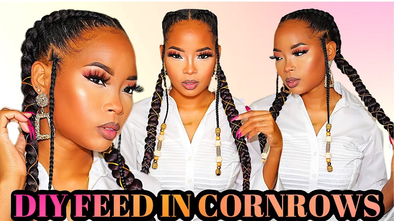 HOW TO: EASY FEED IN BRAIDS FOR BEGINNERS | feat. BTL PRODUCTS ...