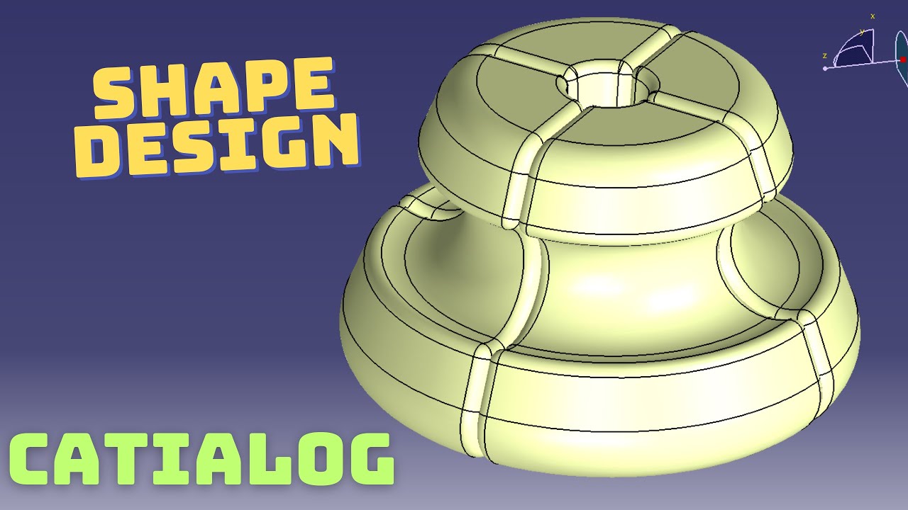 Basic Shape Design - CATIA V5 - CATIALOG - YouTube
