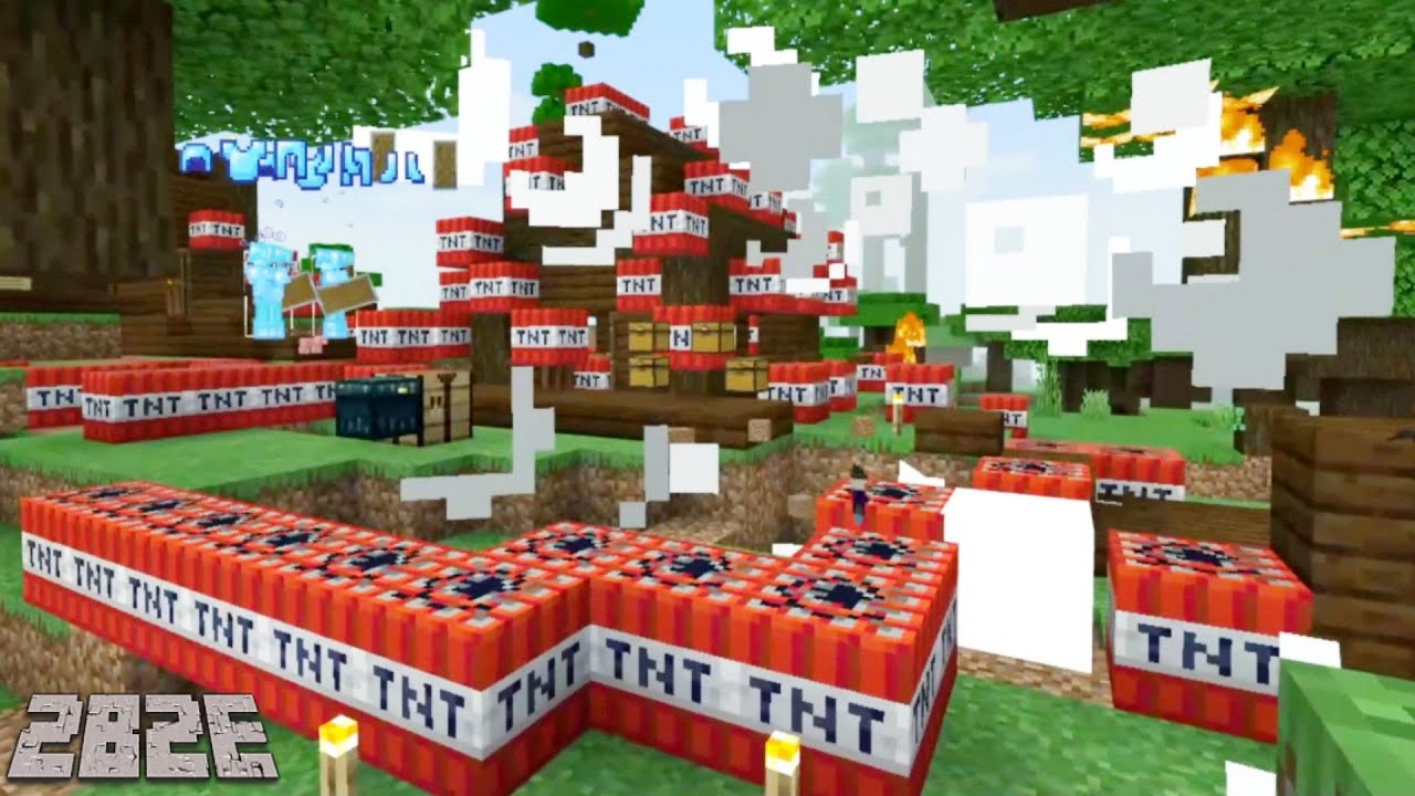 荒らし放題のワールドで拠点を荒らす【Minecraft 2b2e 統合版 2b2t】 - YouTube