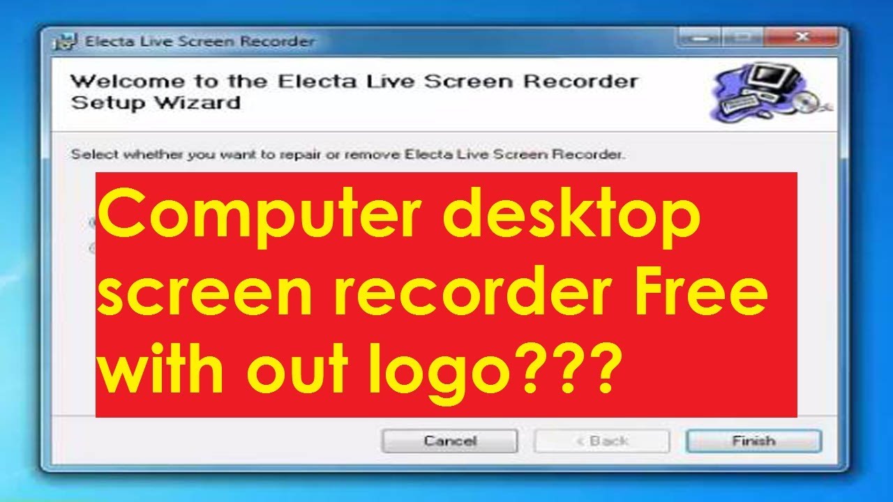 Computer desktop screen recorder Free with out logo - YouTube