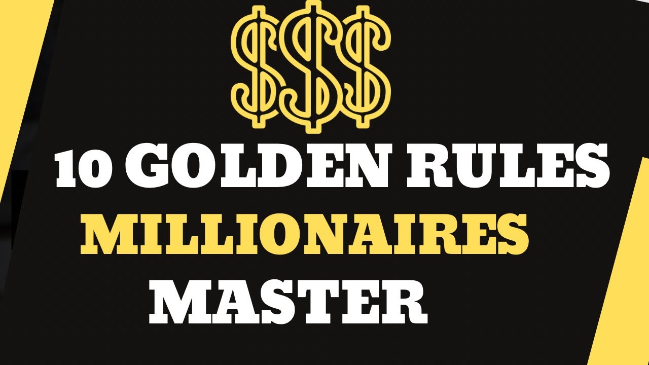 10 Rules for Making your First Million Fast - YouTube