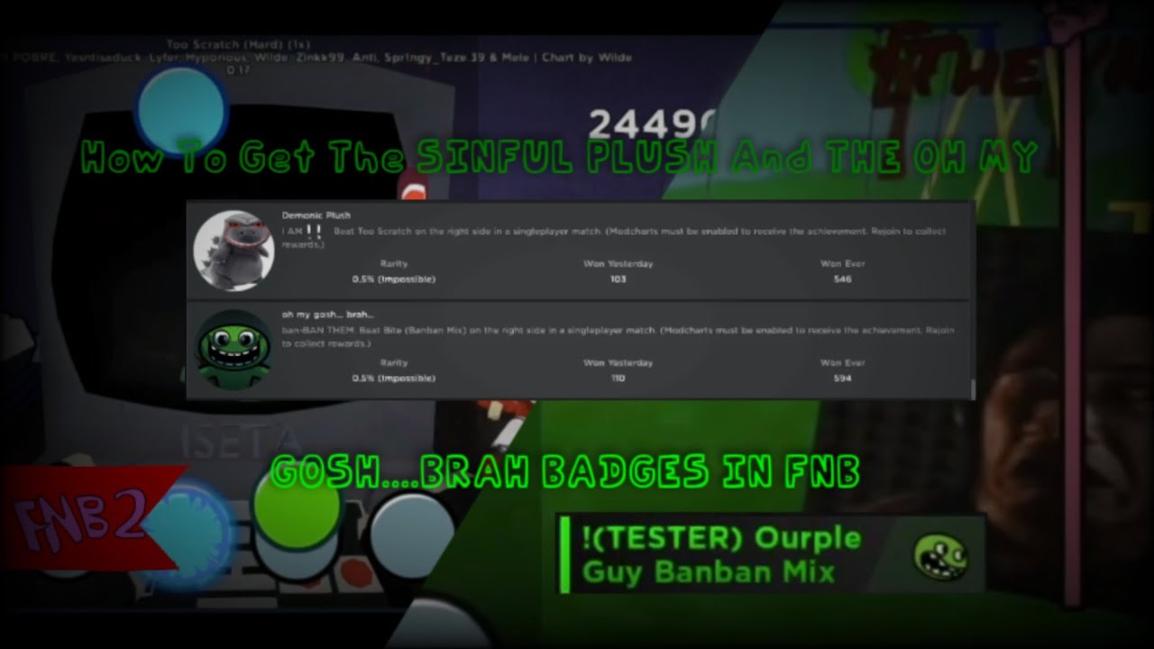 How To GET The Sinzilla PLUSH And The OH MY GOSH..BRAH Badge In FNB ...