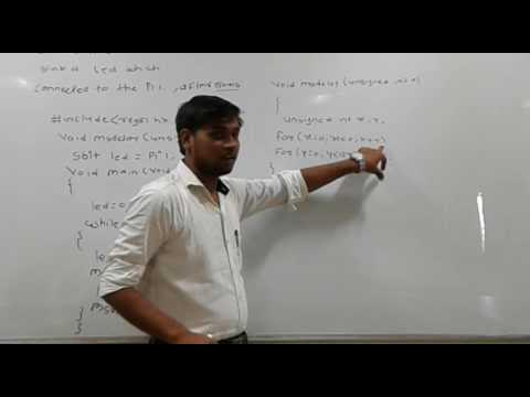 Embedded C Program to blink a LED. - YouTube