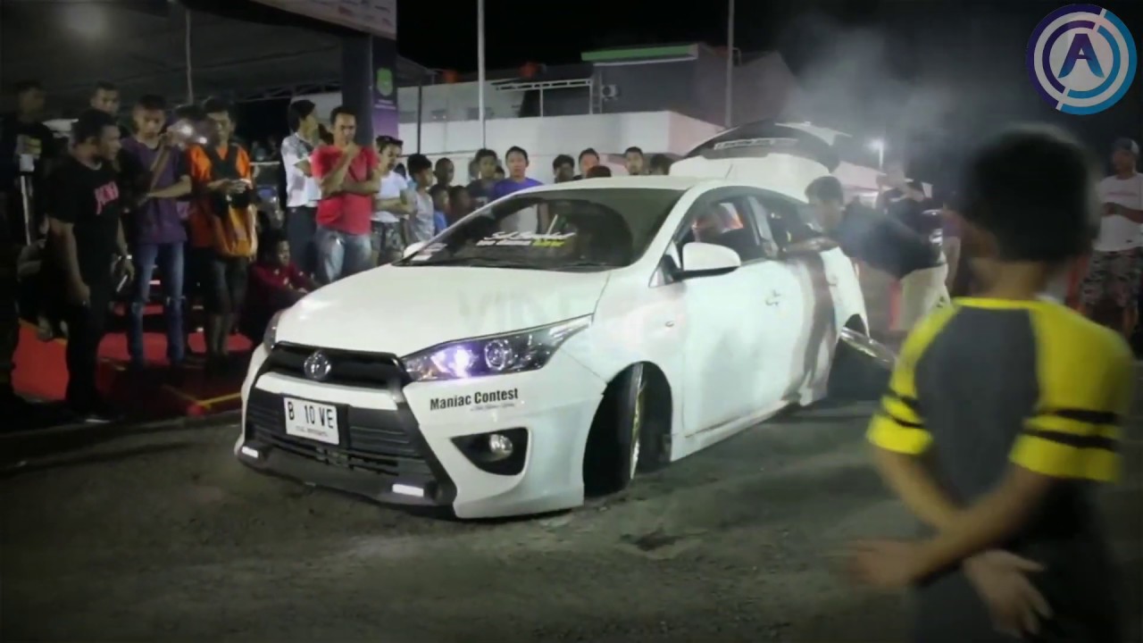 Modifikasi Yaris Putih Ceper Abis! - Kontes Ceper Berlebihan - YouTube