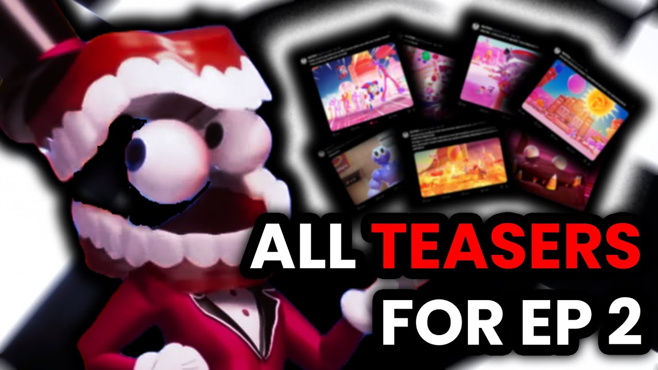 All TEASERS For Episode 2! - The Amazing Digital Circus - YouTube