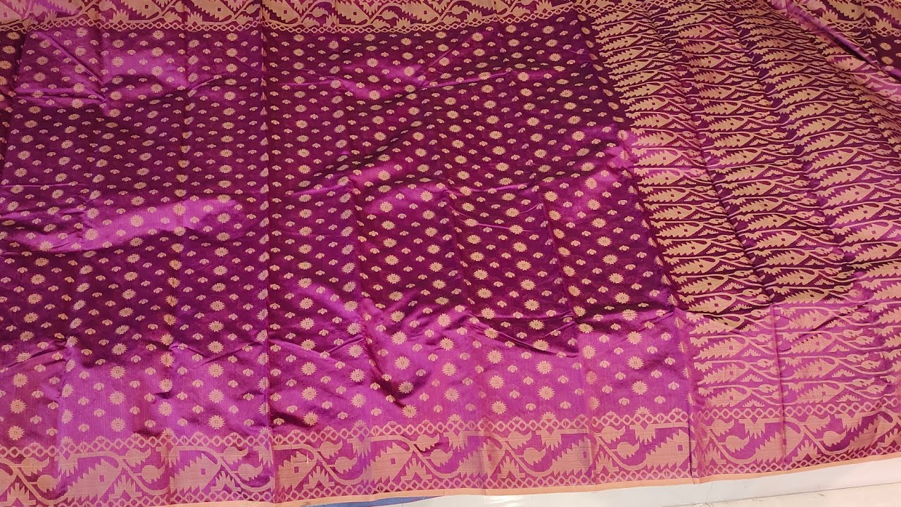 Half silk sharee only 600 taka - YouTube