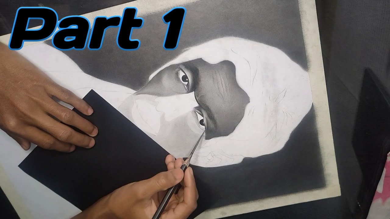 Raghunath Murmu // How to draw Raghunath Murmu realistic portrait - YouTube