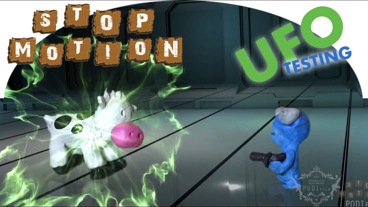 STOP MOTION | UFO cow Testing | putty | ANIMATION 스톱모션 [HD] 2016 - YouTube