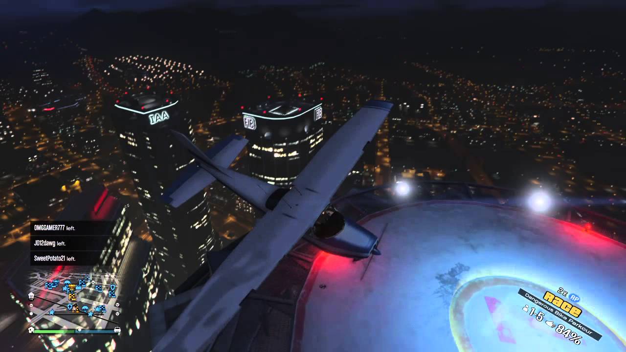 Landing on top of the maze bank tower - YouTube