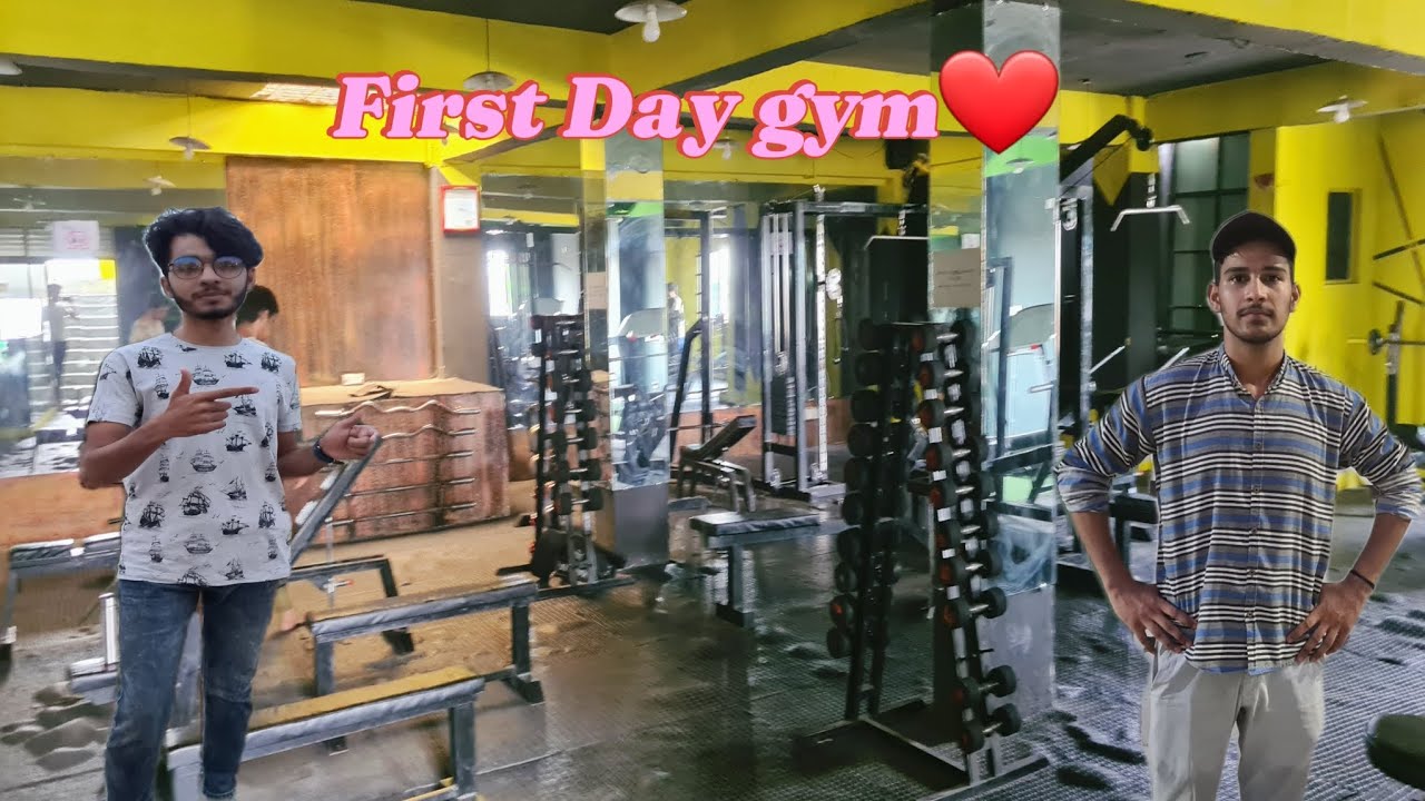 Day 1 Gym AJ First time Gym GIA ️ bot maza aia ️ - YouTube