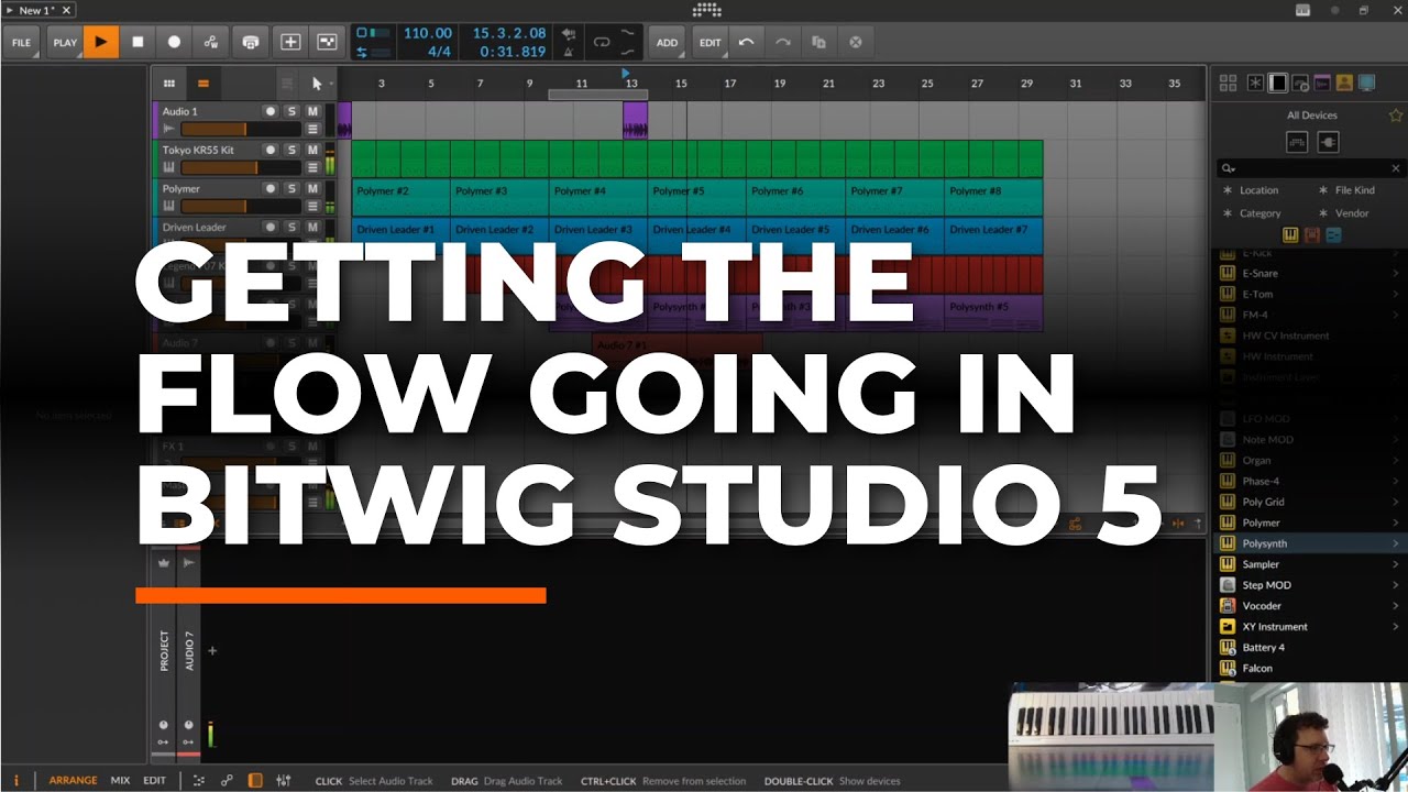Getting the Flow Going In Bitwig Studio 5 - YouTube