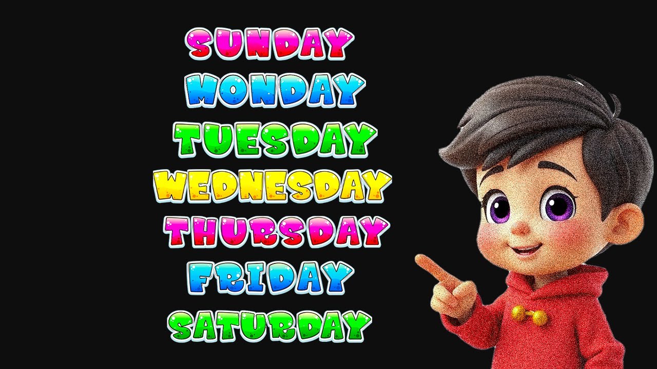 Sunday Monday Song | Days of the Week Nursery Rhymes & Baby Song - YouTube