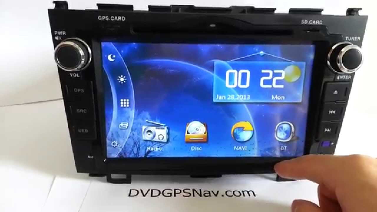Honda CRV Car DVD player Honda CRV GPS naivgation Touch screen - YouTube