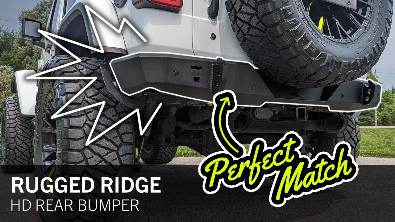 Rugged Ridge HD Rear Bumper Install: Perfect Steel Upgrade for Jeep JL ...