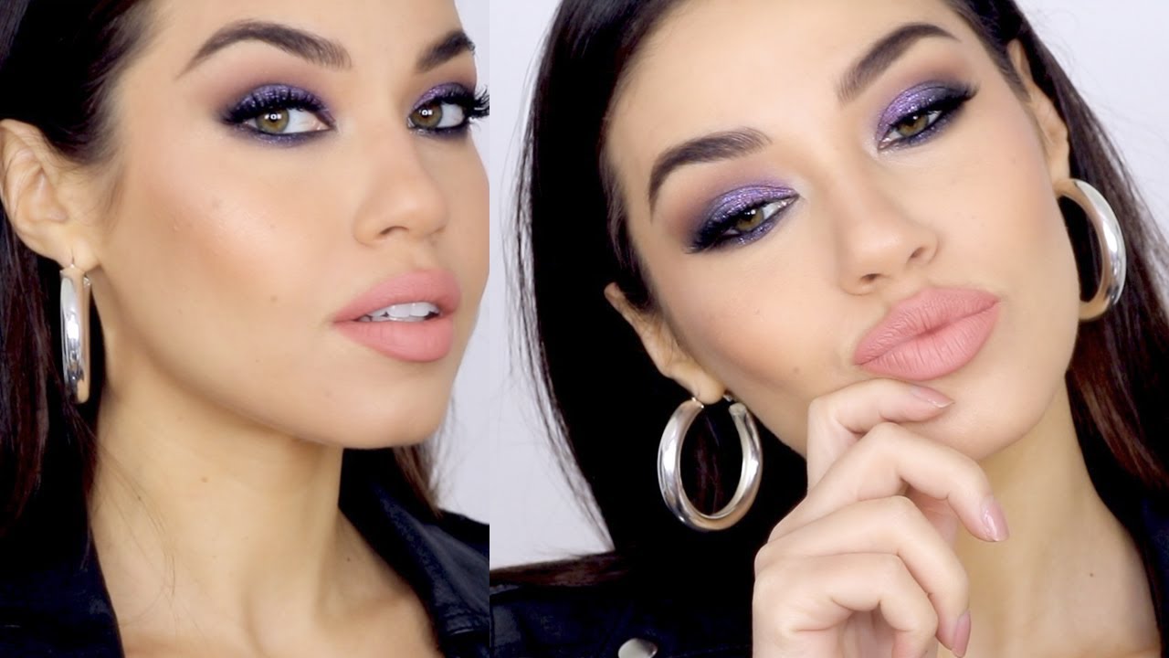 Purple Smokey Eye Makeup Tutorial 2016 | Eman - YouTube