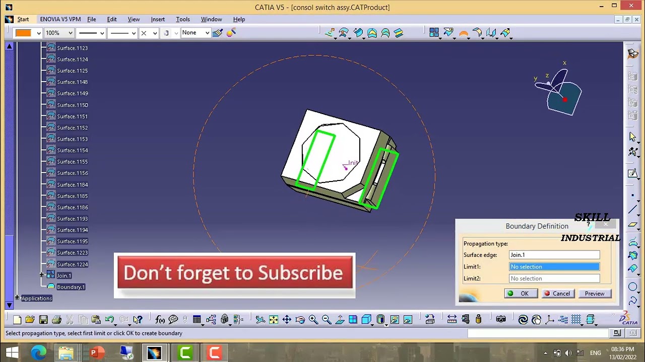 How to check open surface in Catia v5 - YouTube