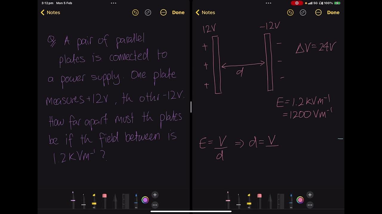 Module 6 Electromagnetism Set1 Q2 Charged particles in uniform electric ...