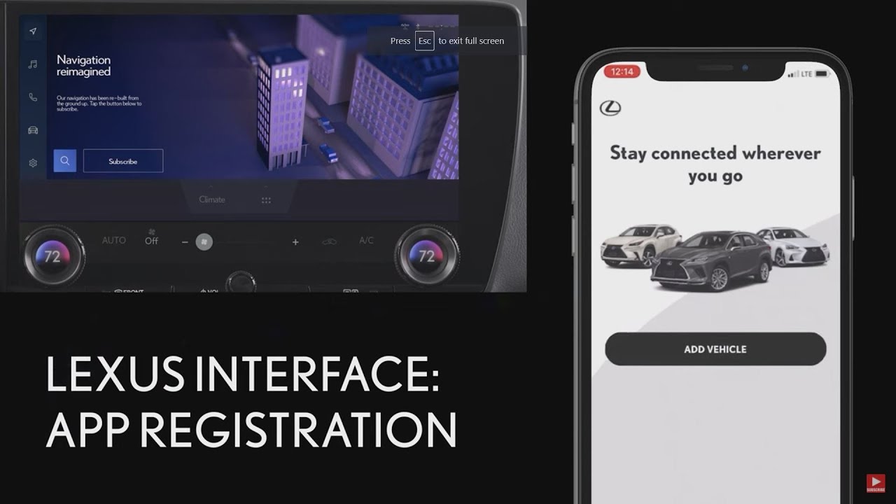 2022 Lexus Interface Multimedia System - App Registration - YouTube